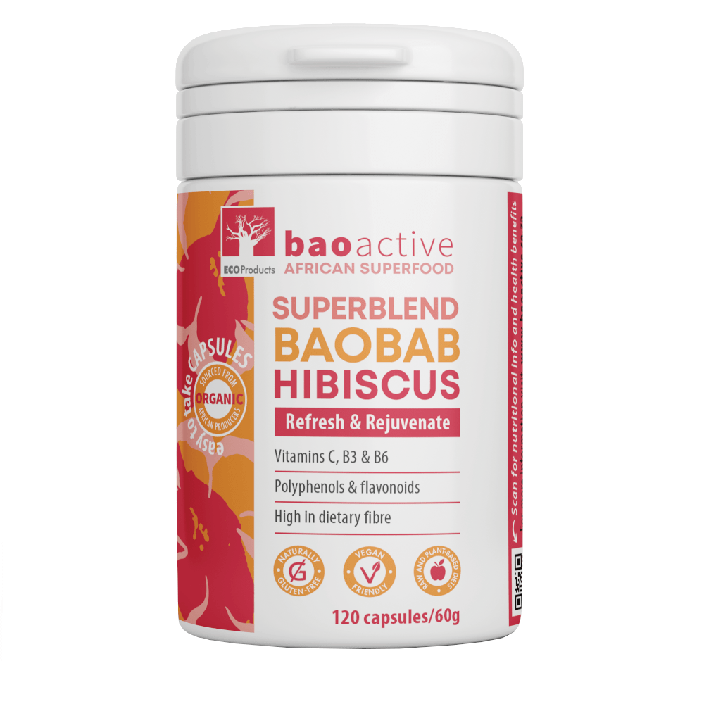 BaoActive Baobab Hibiscus Capsules 120c – MediBoom!